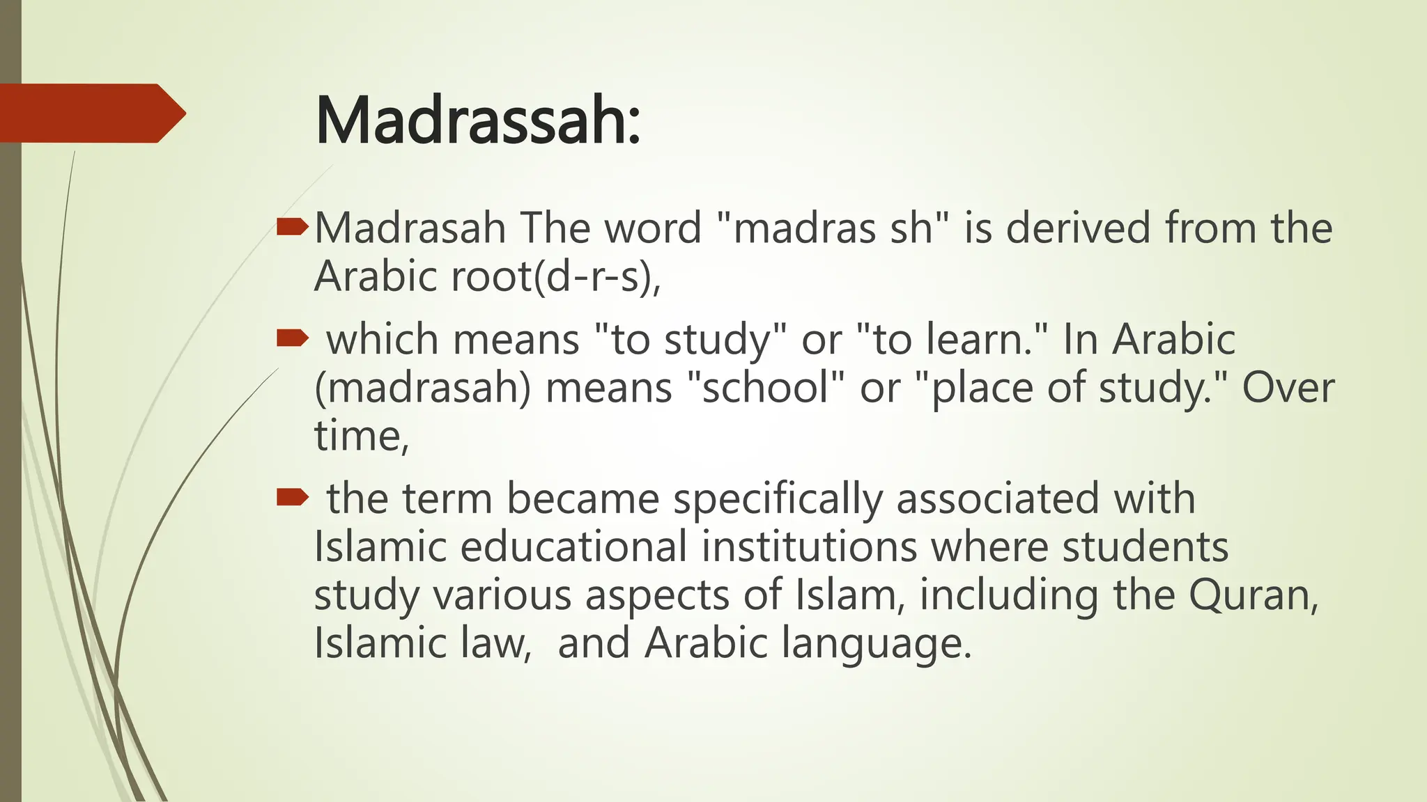 Madrassah Education.pptx PowerPoint slide | PPTX