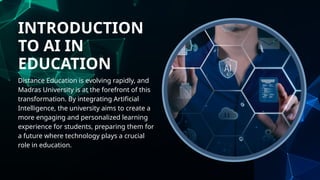 Madras University Integrates AI in Distance Education to Prepare ...