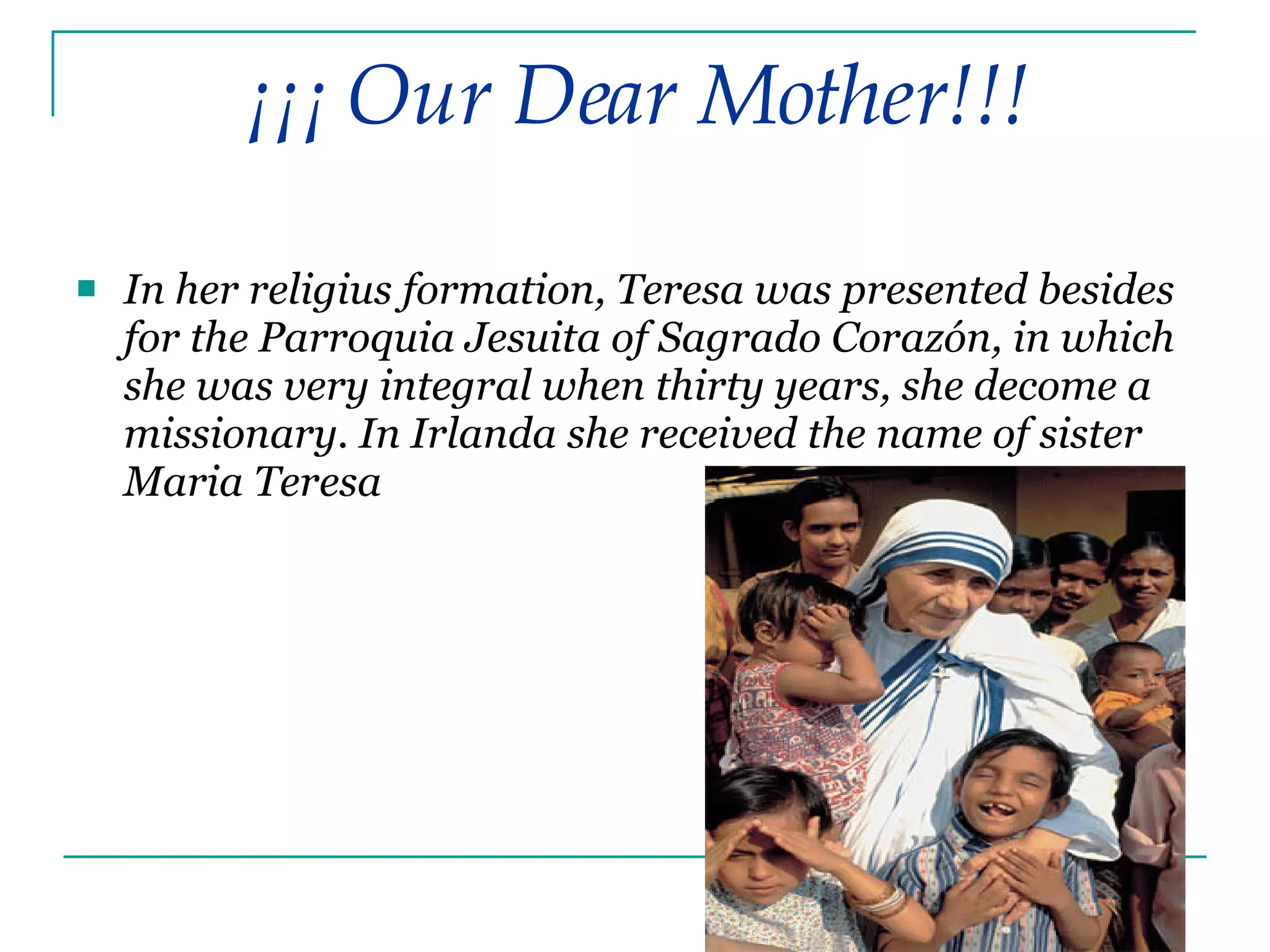 Madre Teresa De Calcuta | PPT