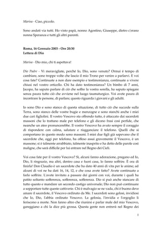 Madre dell'Eucaristia - Messaggi dell'anno 2003 | DOCX