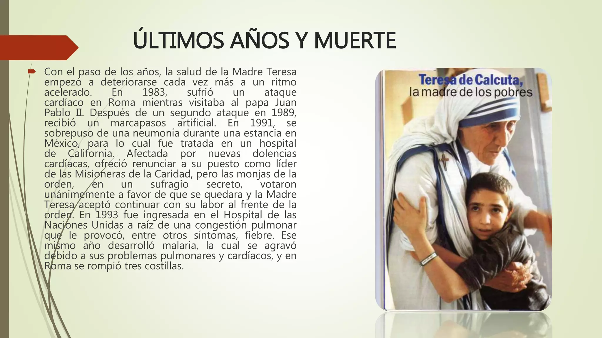 Madre teresa de calcuta | PPT