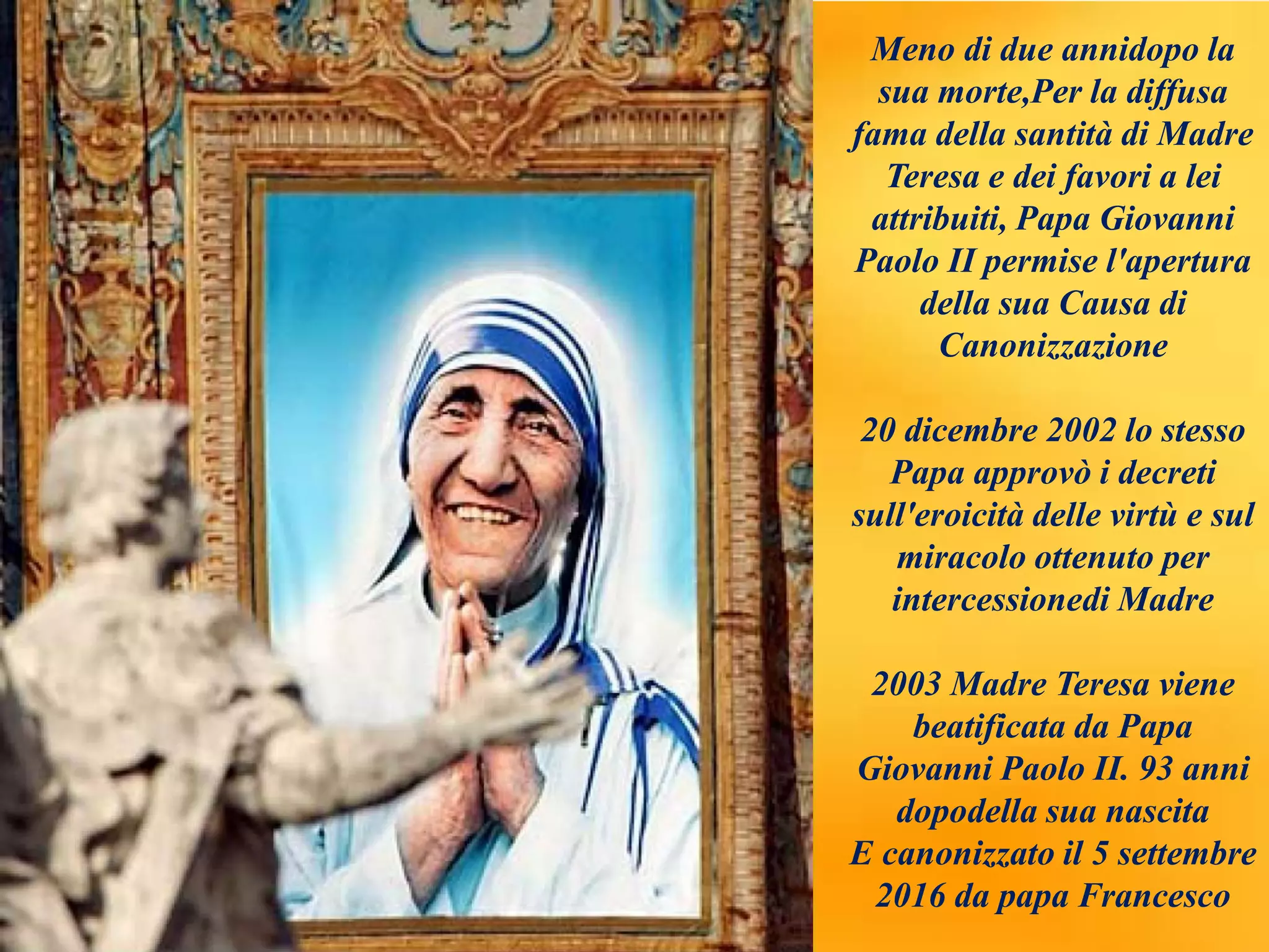 Madre Teresa di Calcutta - santa.pptx