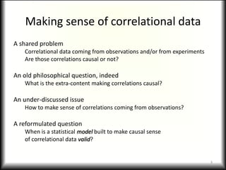 Correlational data, causal hypotheses and validity | PPT