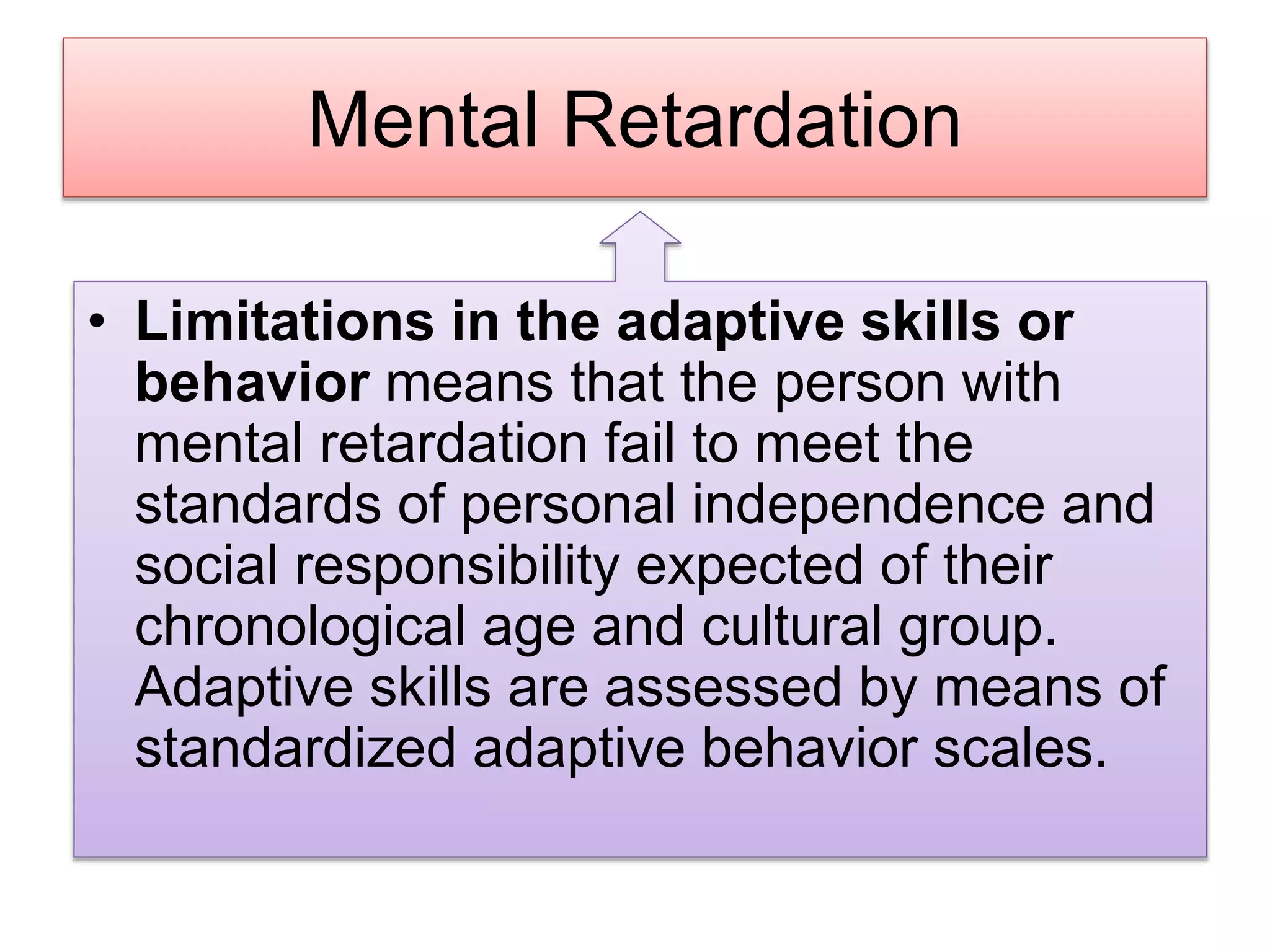 Mental Retardation/Intellectual Disability: Definition and its causes ...