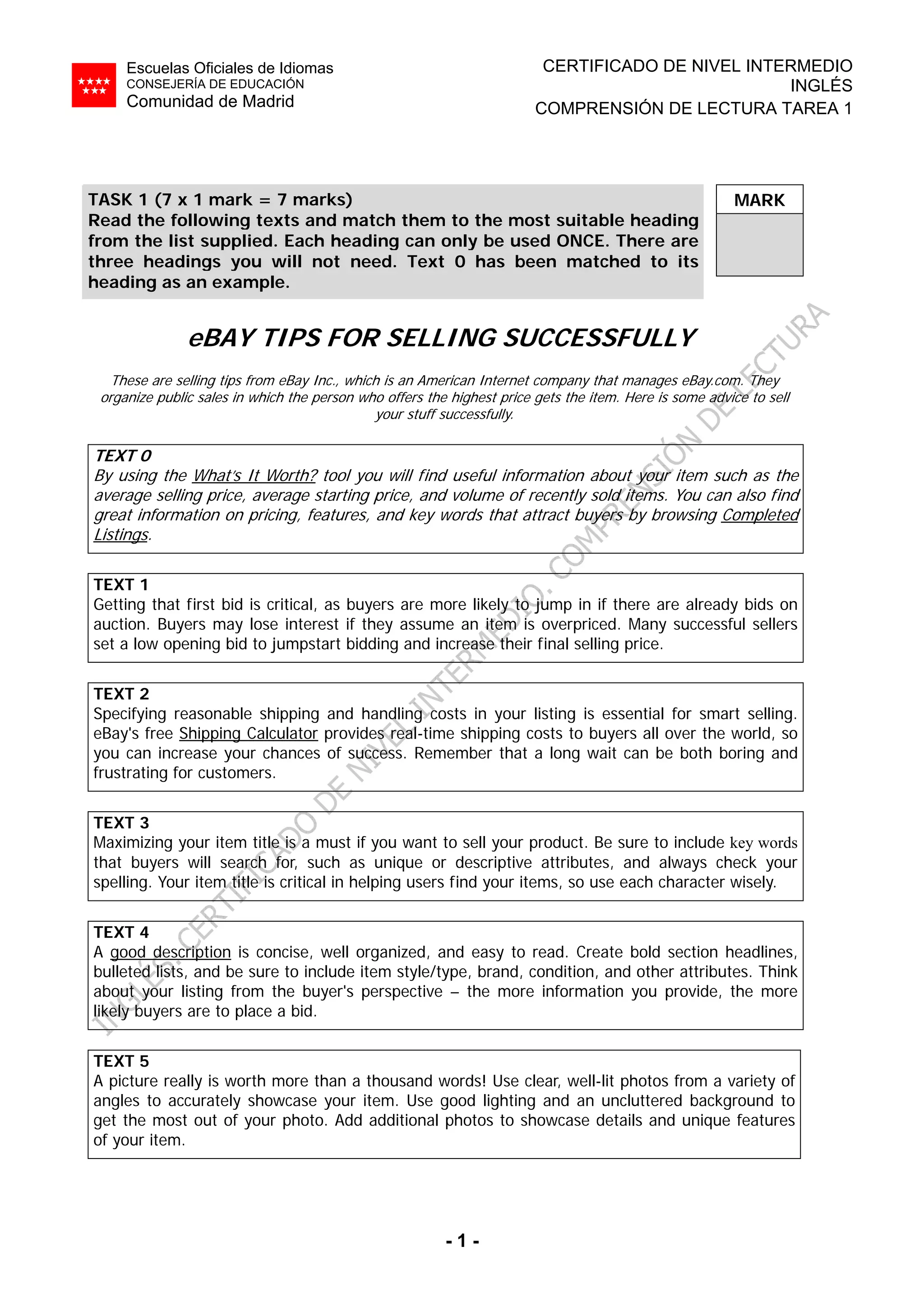 Madrid reading 1 | PDF