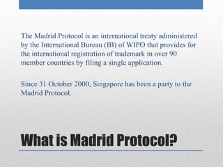 Filing International Registration in Singapore | PPTX