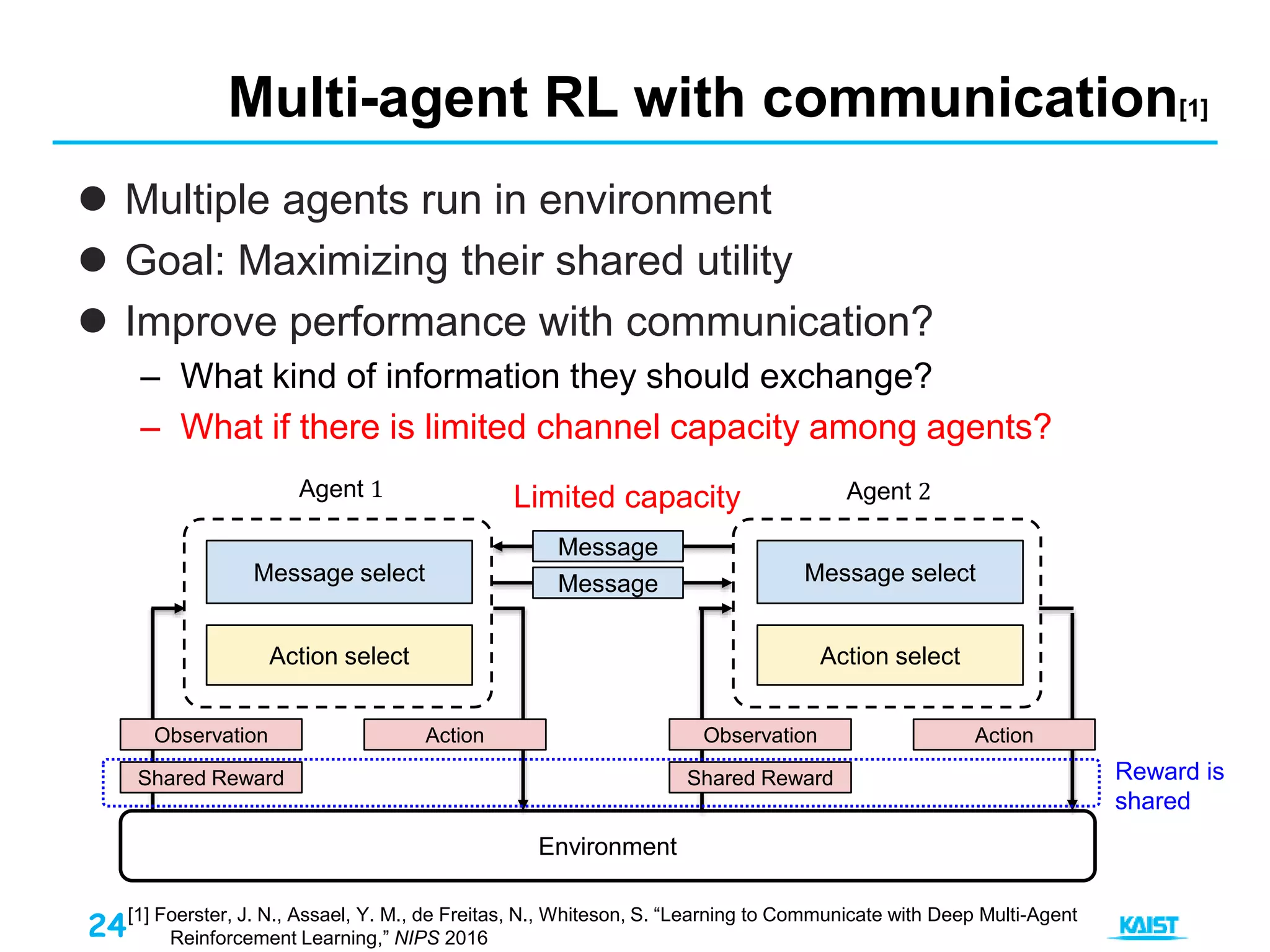 Deep Multi-agent Reinforcement Learning | PPTX