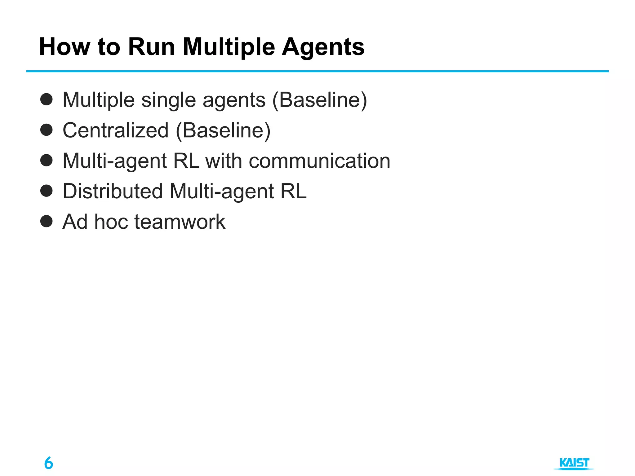 Deep Multi-agent Reinforcement Learning | PPTX