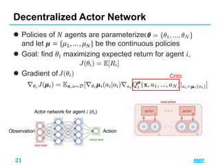 Deep Multi-agent Reinforcement Learning | PPTX