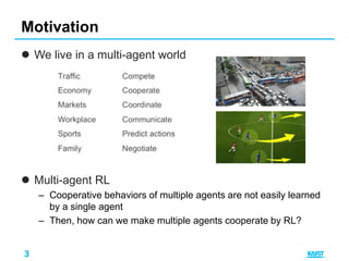 Deep Multi-agent Reinforcement Learning | PPTX