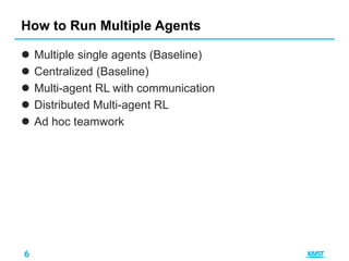 Deep Multi-agent Reinforcement Learning | PPTX