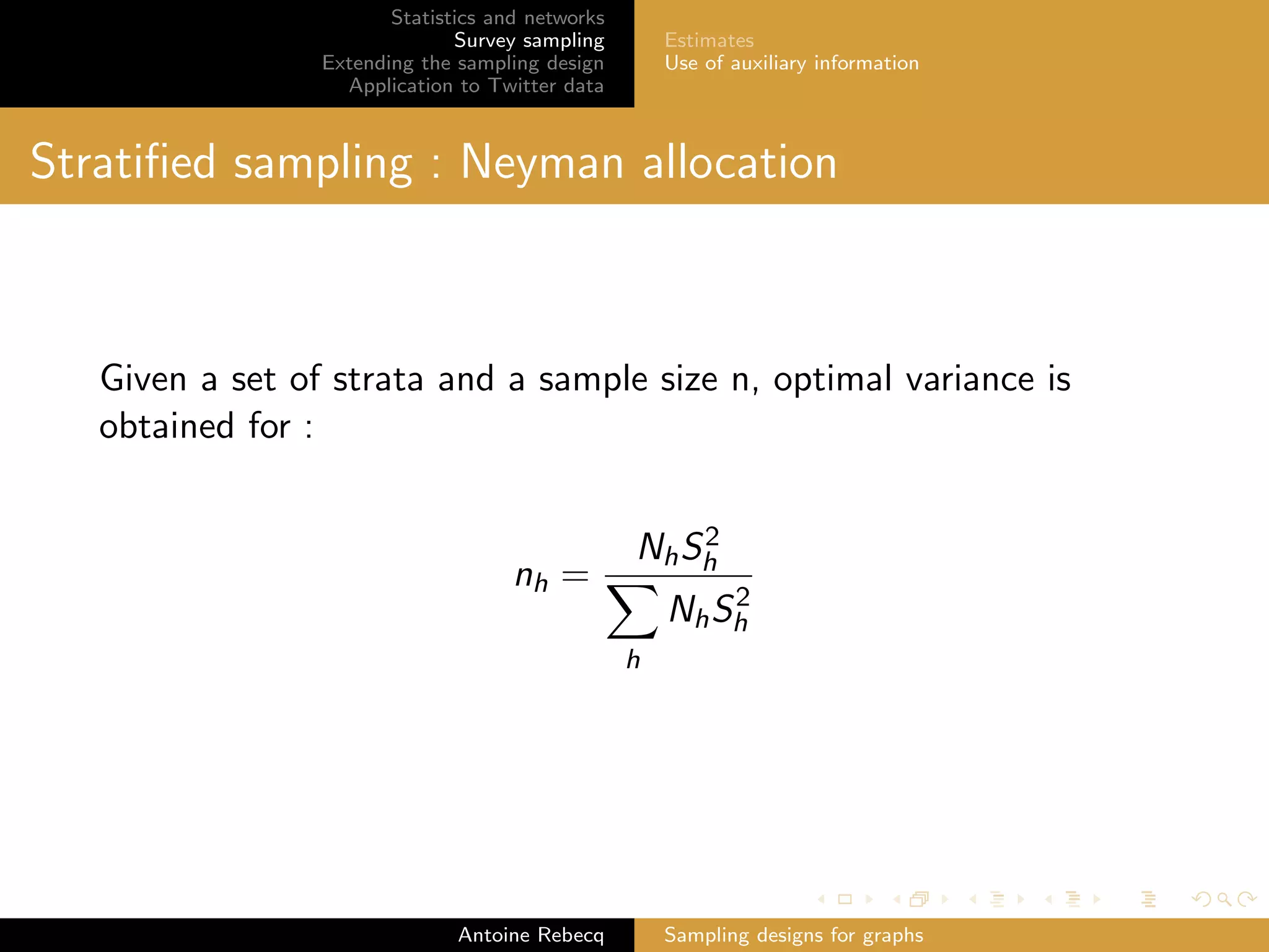 Sampling graphs efficiently - MAD Stat (TSE) | PPT | Free Download