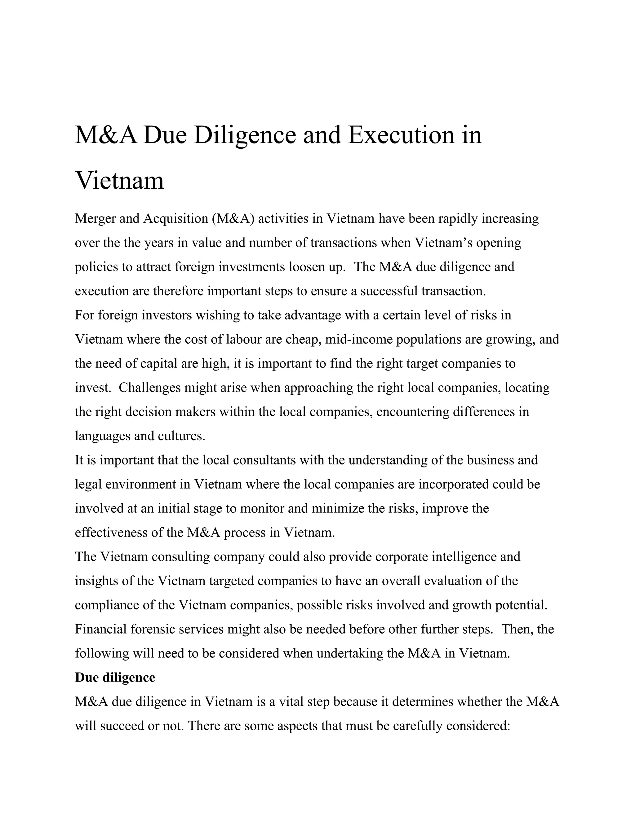 M&A Due Diligence and Execution in Vietnam.docx