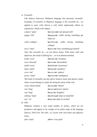 Madurese language morphology | PDF