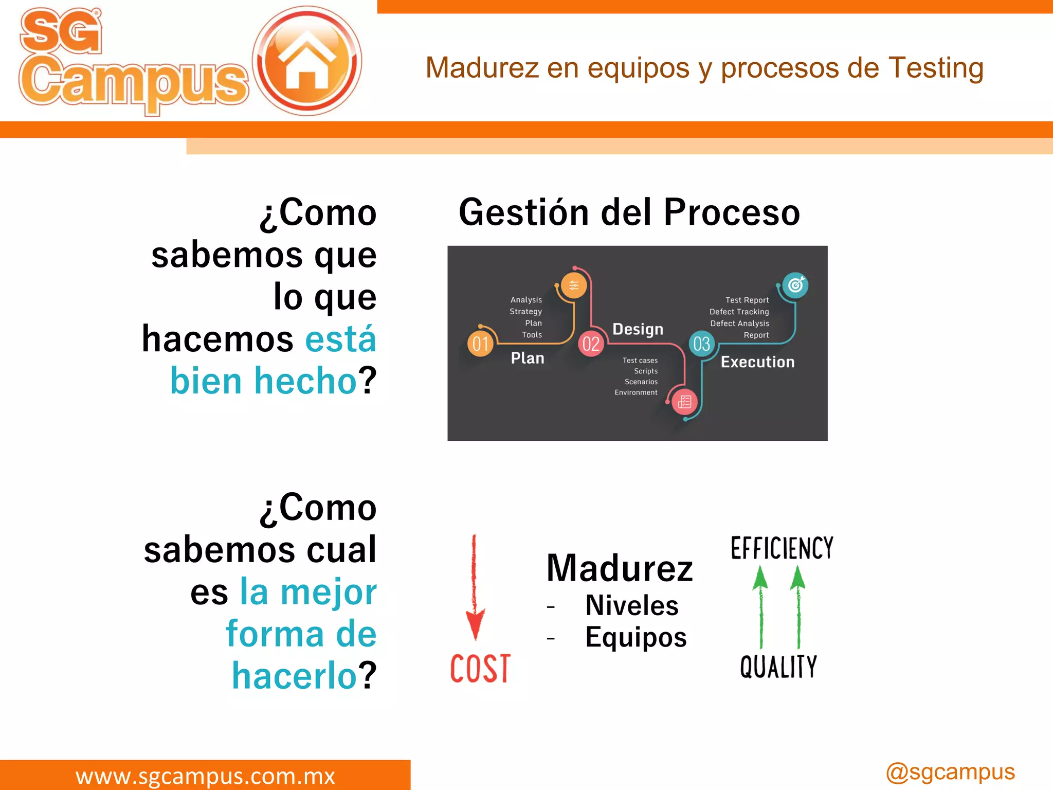 Madurez en equipos y procesos de Testing | PPT Madurez en equipos y procesos de Testing | PPT