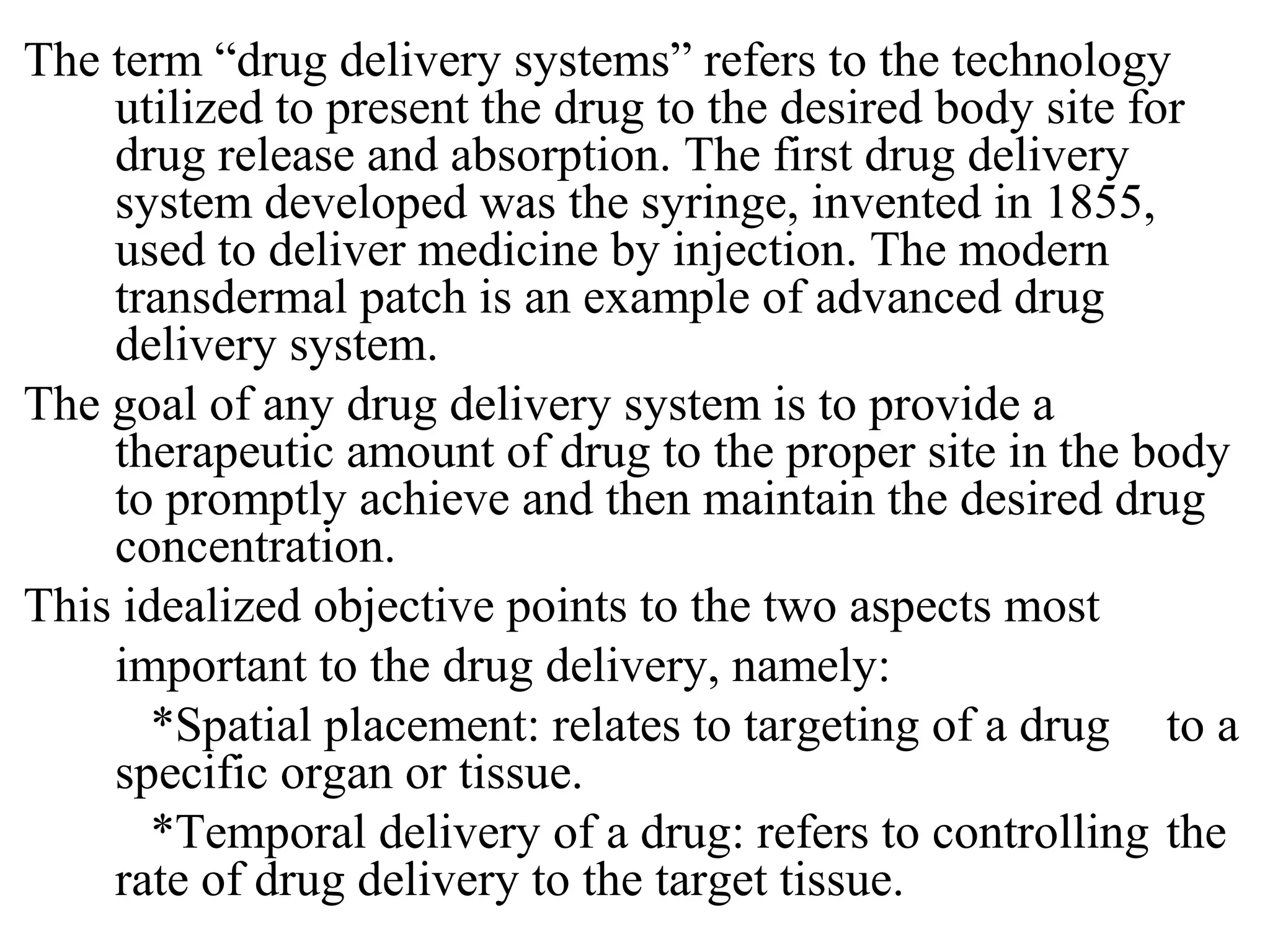 Advanced Drug Delivery System | PPT
