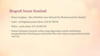 Madzhab imam hambali | PPTX