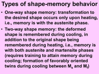 shape memory alloy | PPT