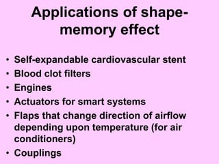 shape memory alloy | PPT