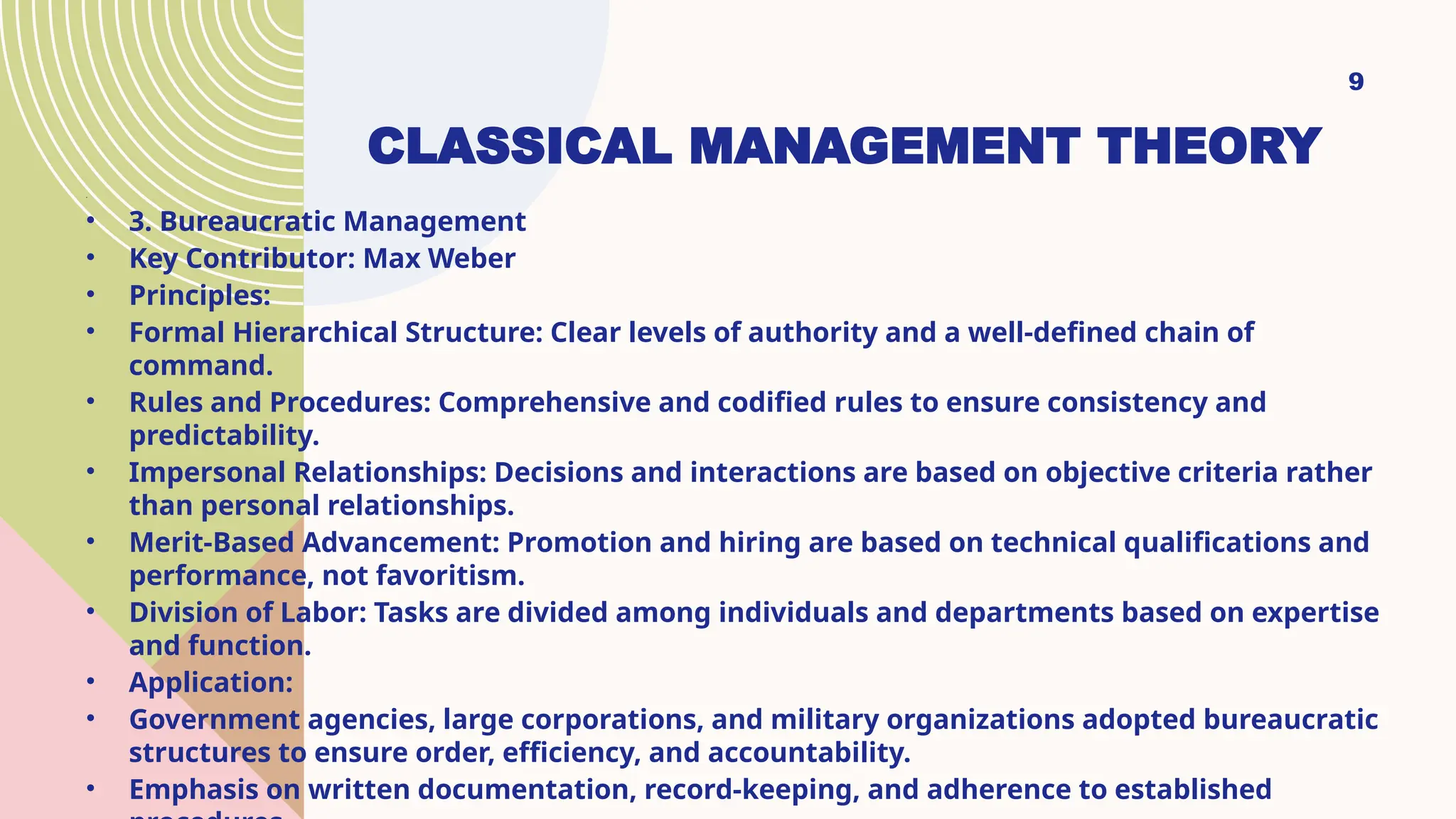 CLASSICAL MANAGEMENT THEORY MAED-RREPORT.pptx