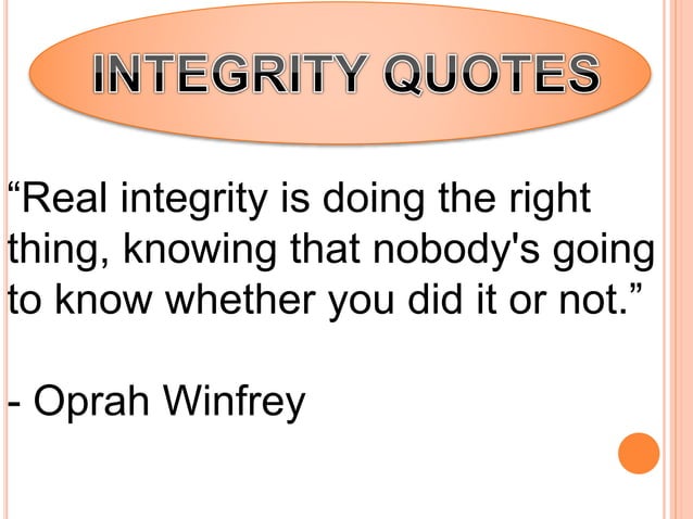 Professionalism and Integrity | PPTX