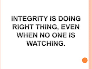 Professionalism and Integrity | PPTX