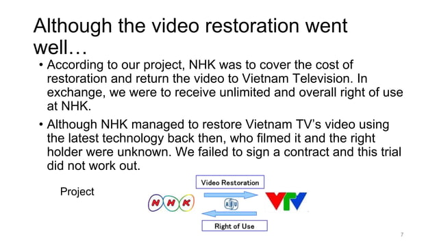 MAEDA SHIMOYAMA development of video restoration and ai assisted colorization by nhk | PPTX