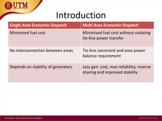 Multi Area Economic Dispatch | PPT