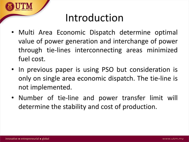 Multi Area Economic Dispatch | PPT