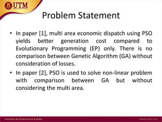 Multi Area Economic Dispatch | PPT