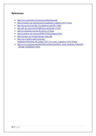 Foreign Trade of India: Critical Analysis | DOCX