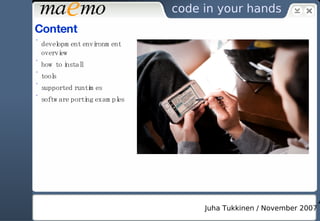 Maemo Development Environment | PPT | Programming Languages | Computing