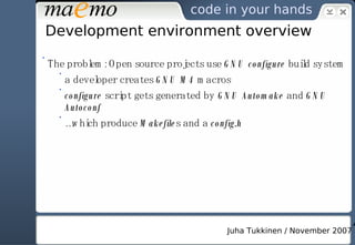 Maemo Development Environment | PPT | Programming Languages | Computing