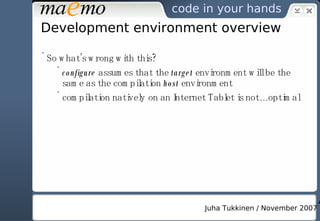 Maemo Development Environment | PPT | Programming Languages | Computing