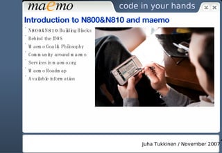 Maemo Introduction | PPT