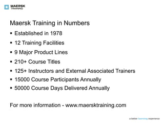 Maersk Training Presentation | PPTX