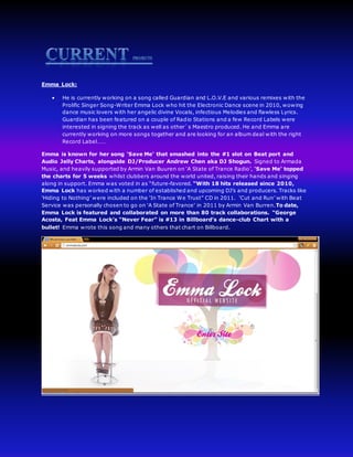 Maestro Artist Info And Press Kit | PDF | World/International Music | Music