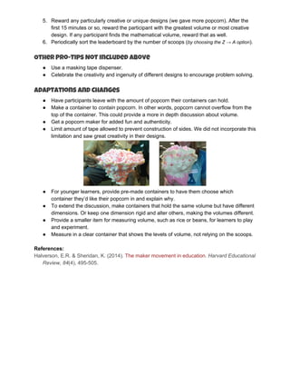 Maximizing Volume Lesson Plan | PDF | Gardening | Home & Garden