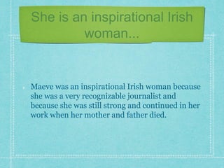 maeve binchy by sarah | PPTX