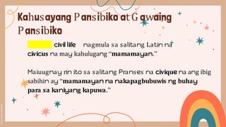 Grade 4 - AP, Tungkol sa Pansibiko na kaunlaran | PPTX