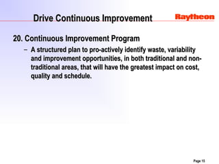manufacturing excellence - roadmap and examples | PPT