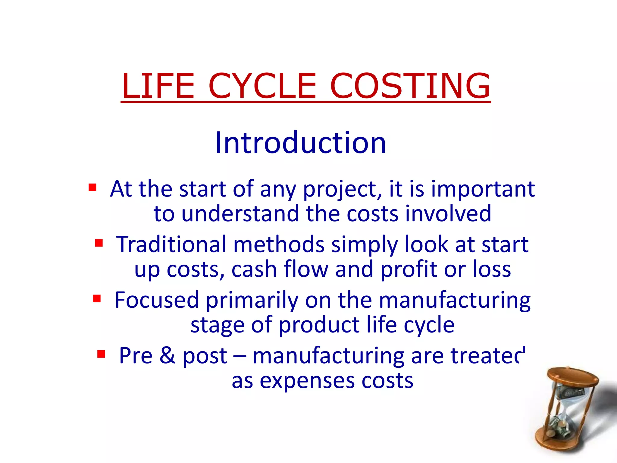 life cycle costing | PPT