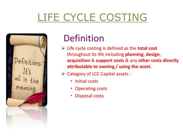 life cycle costing | PDF