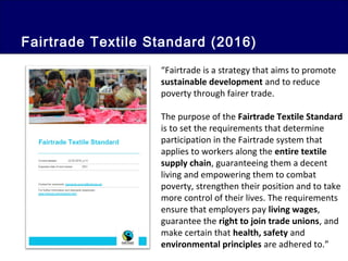 Pathways to Systems Change: Circular Fibres Initiative and Fairtrade Textile Standard Dr Matthew ...