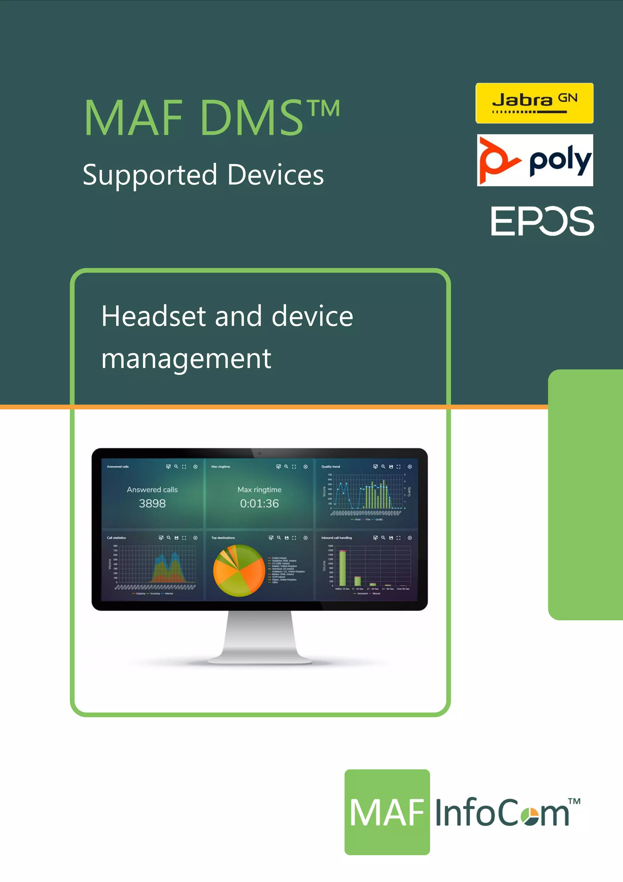 MAF DMS™ Device Management System - Supported Devices | PDF