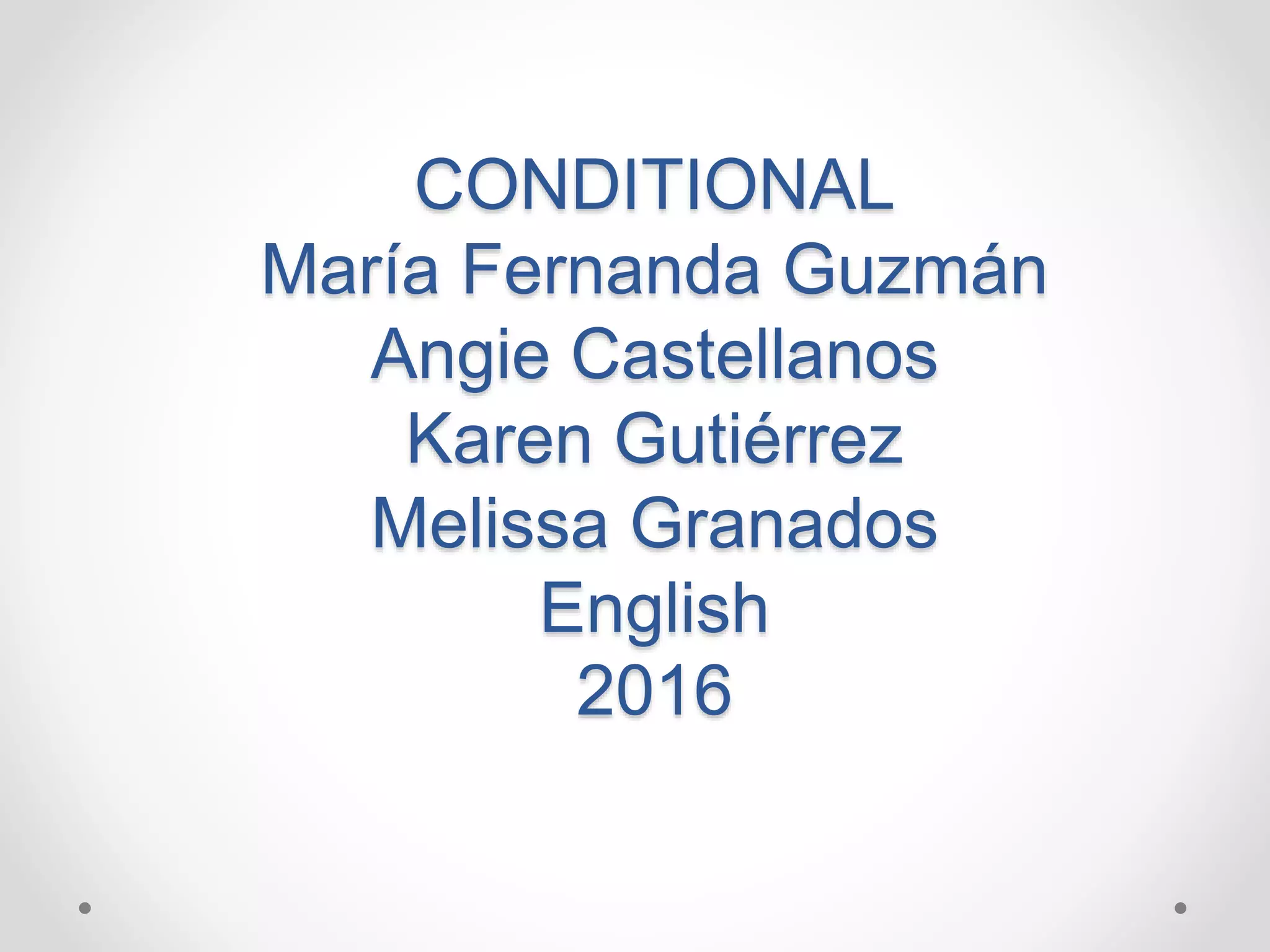 zero conditional | PPTX