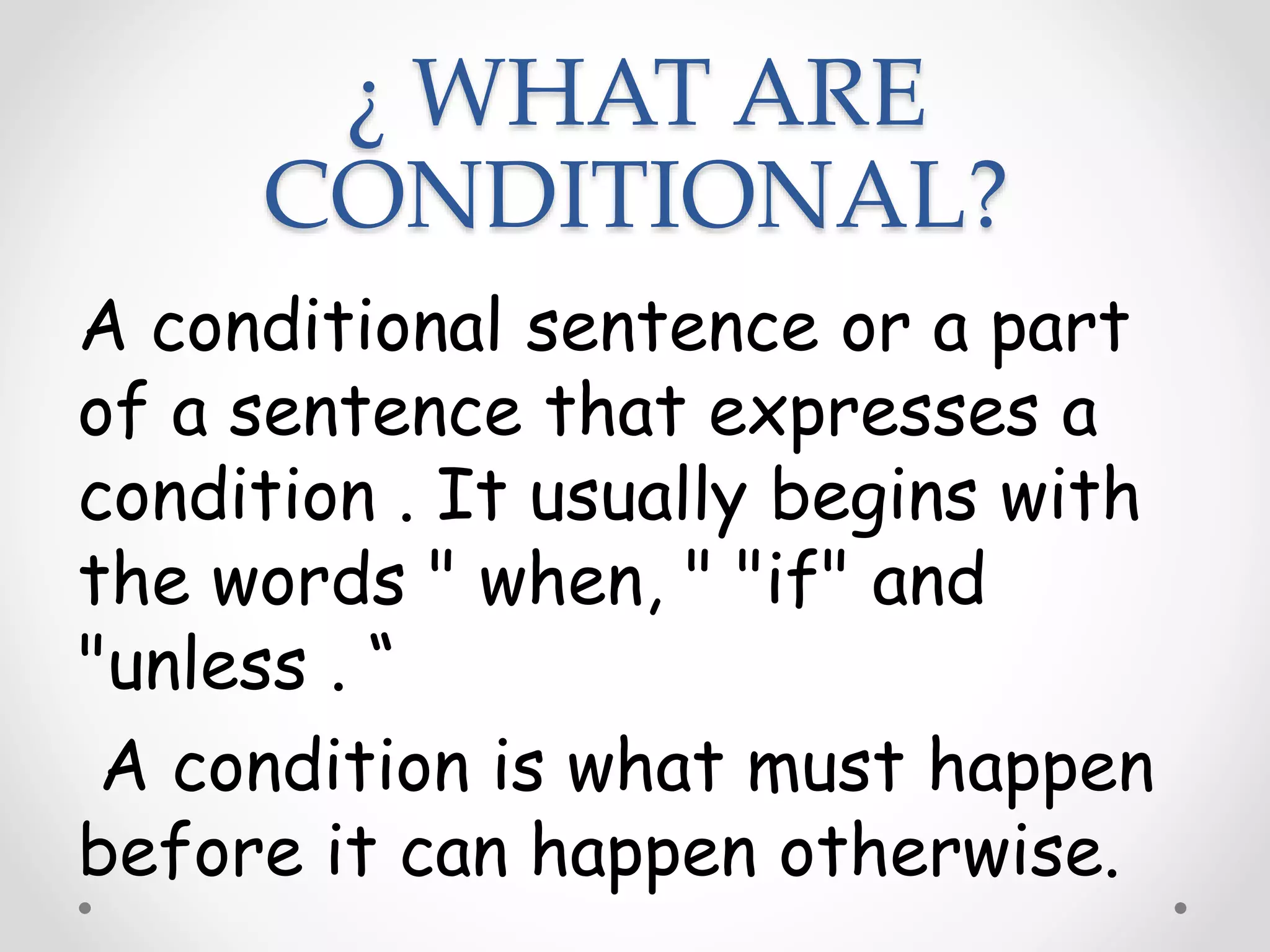 zero conditional | PPTX