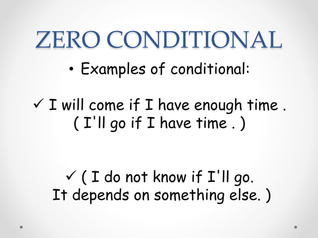zero conditional | PPTX
