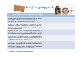 WebQuest Italiani tutti mafiosi! | PDF