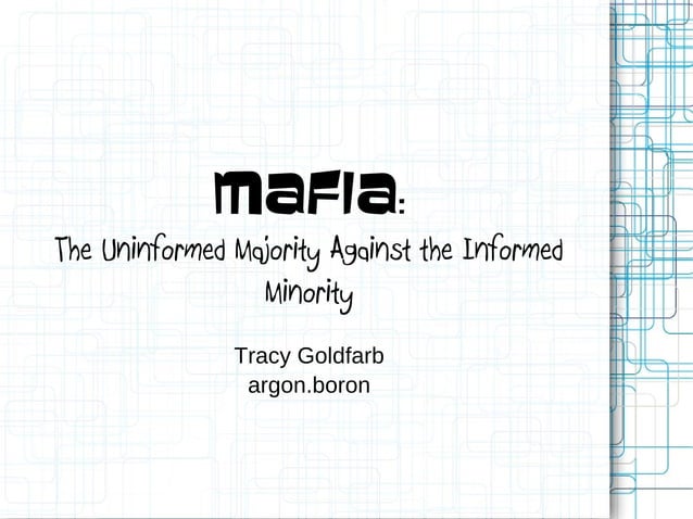 Mafia presentation | PPT